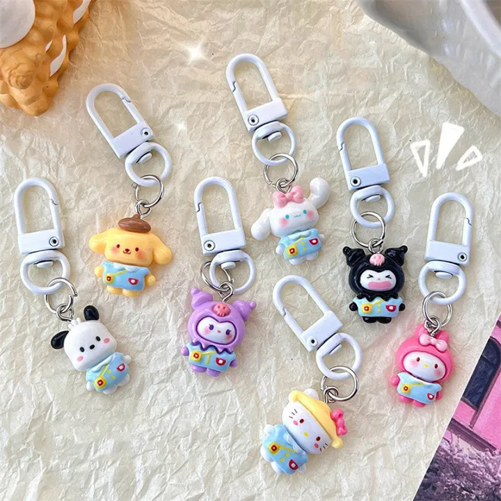 Cute Cartoon Sanrio Cinnamon Dog Hello Kitty Kuromi Mymelody Pendant ...
