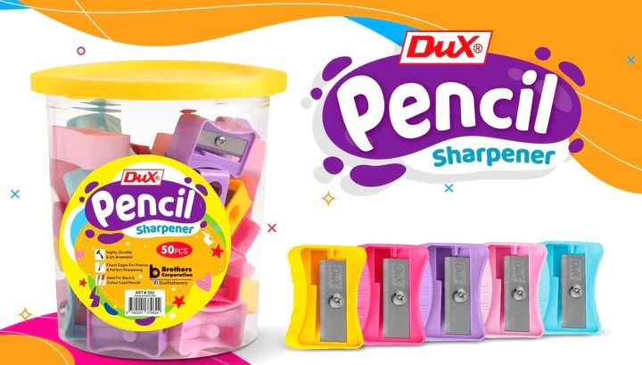 Dux DX-502 Colorful Pencil Sharpeners – Box of 50 Pcs | Compact ...
