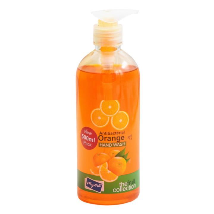 MYSTIK Antibacterial Hand Wash-ORANGE Liquid Hand Wash-500ml (Made in ...