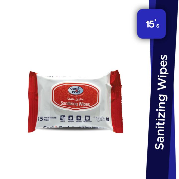 Cool and Cool Sanitizing Wipes 15's | Daraz.pk