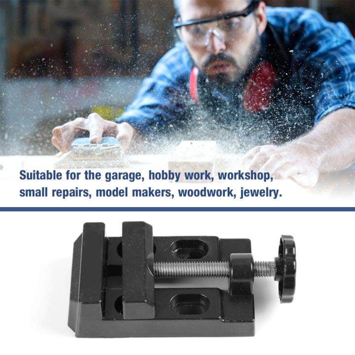 1 pcs Bench Clamp Mini Flat Clamp Bench Vise Aluminum Alloy Drill Press ...