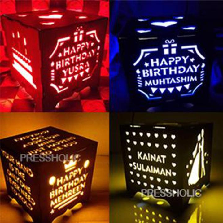 Customized Wooden LED Light Box - Special wooden Birthday Gift For Love ...