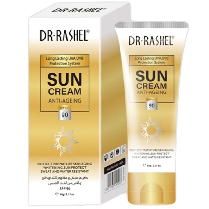 Dr Rashel Long Lasting UVA UVB Protection System Anti Ageing Sun Cream SPF 90 DRL-1464 | Daraz.pk