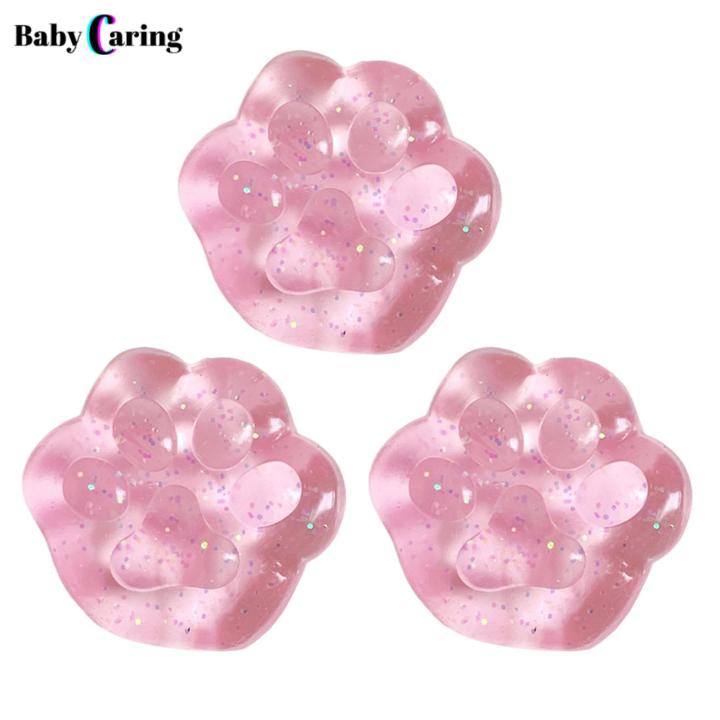 Lightweight Cat Paw Toy Clear Cat Paw Stress Relief Toy Set Soft Tpr ...