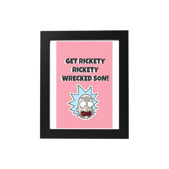 Rick And Morty Rick Sanchez Quotes TV Show Posters Vinyl Paper Quotes ...
