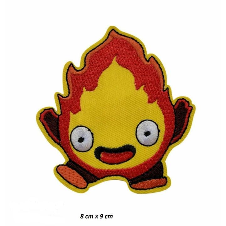 Howl's Moving Castle Series Calcifer Fire Demon Embroidered Iron On ...