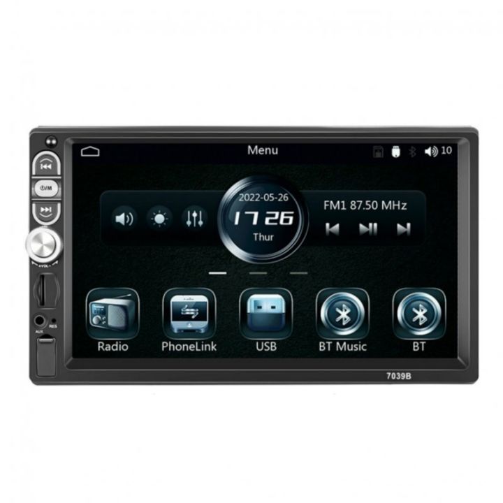 F13 1 Din Car Radio, 7-Inch HD Screen, Bluetooth Multimedia Video MP5 ...