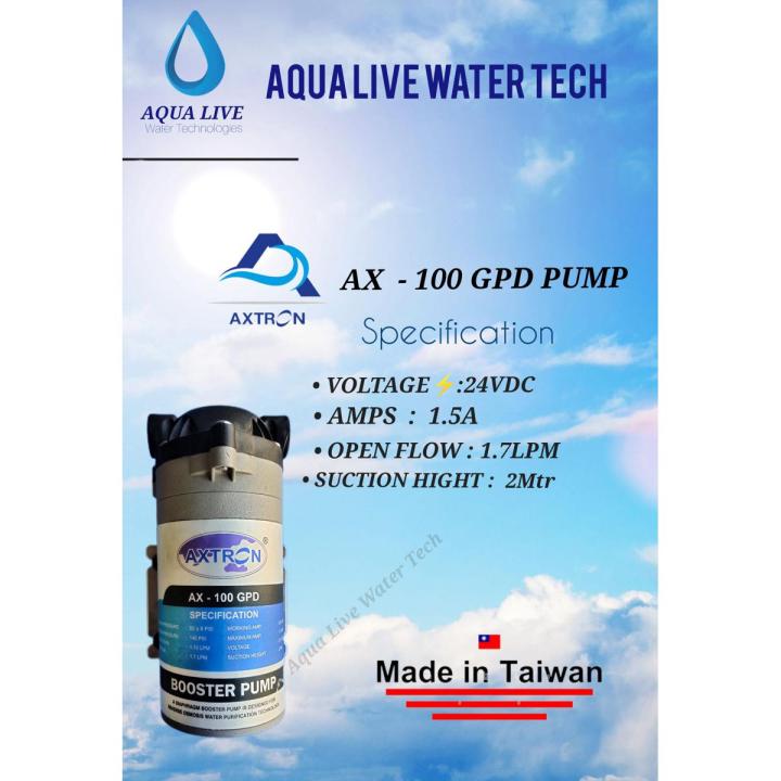 100 GPD Original Pump Made In Taiwan for Domestic RO Plant-100 Copper ...