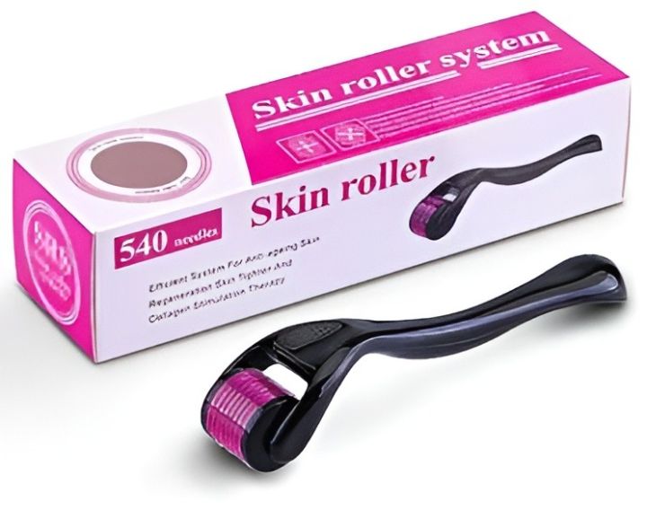Derma Roller 0.5mm: Advanced Hair & Facial Skin System & Face Roller ...