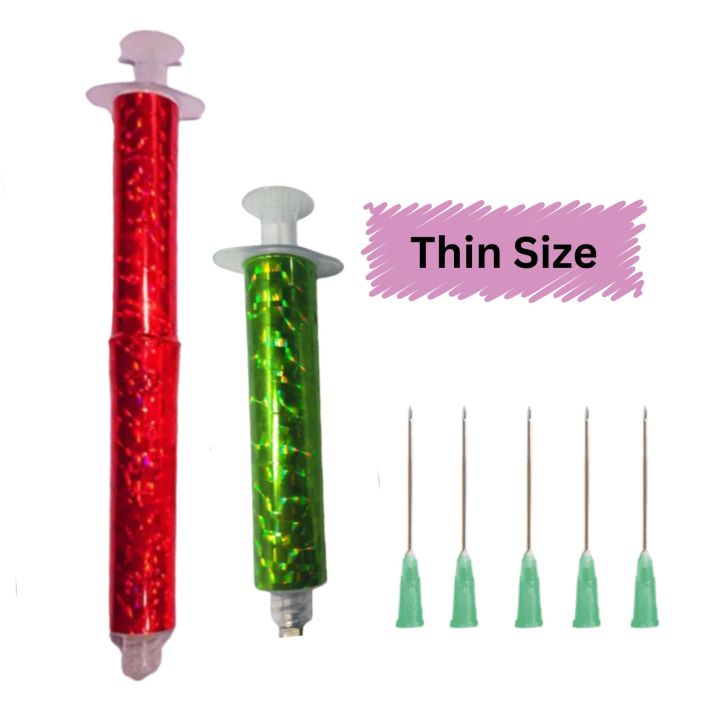 mehndi injection pen 2 with 5 extra needle, create amazing henna ...