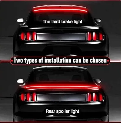Light up Car Spoiler, Universal Exterior Rear Roof Spoiler Tail Wing ...