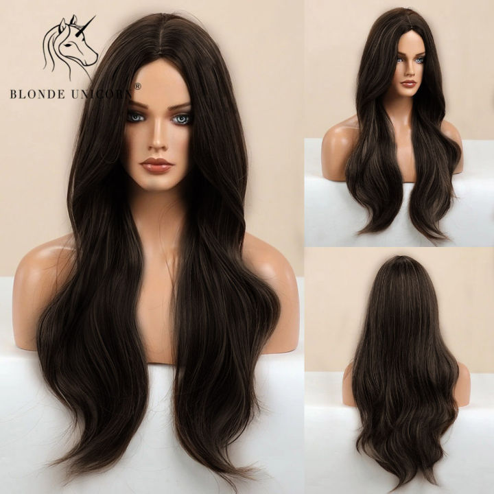Blow Dry Full Head Wig, Full Head Extension, Mid parting Wig for women ...