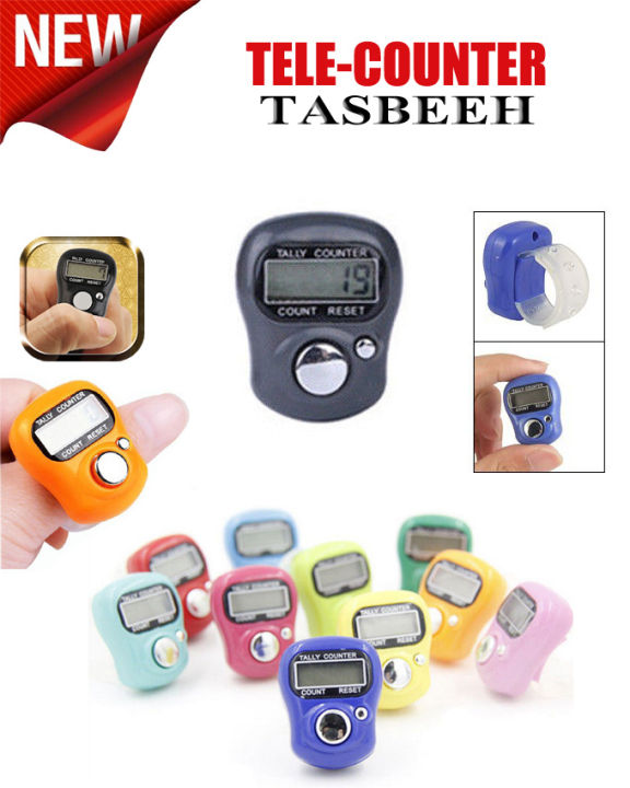 Finger Counter LCD TALLY COUNTER Electronic Digital Row Ring Counter ...