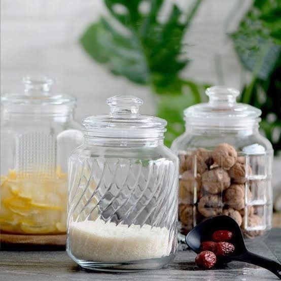 2.2 Liter Glass Jar Airtight Large Storage Jar Ideal Pantry Container ...