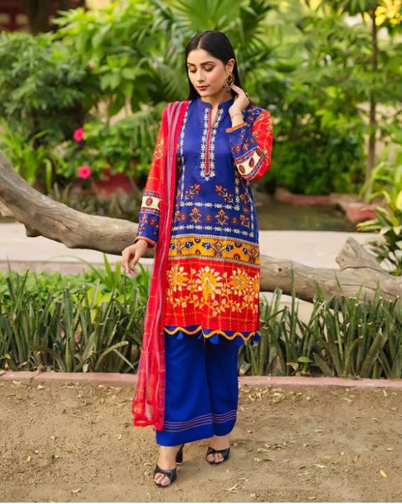 Malai Unstitched 3Pcs Suit | Daraz.pk