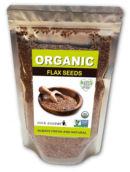 Natural Flax Seed Resealable 100gram also flax, linseed, linasa or ...