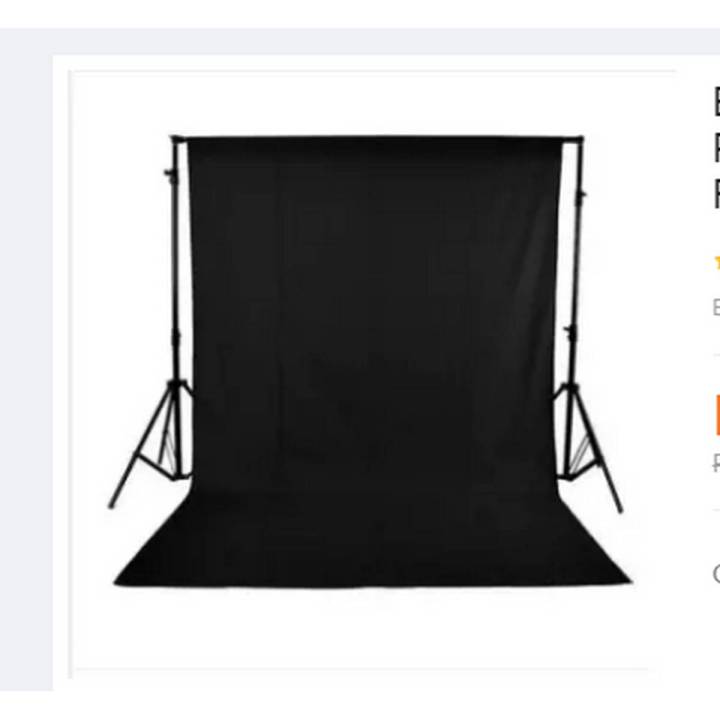 5x9ft Black Chroma Background Seamless black backdrop | Daraz.pk