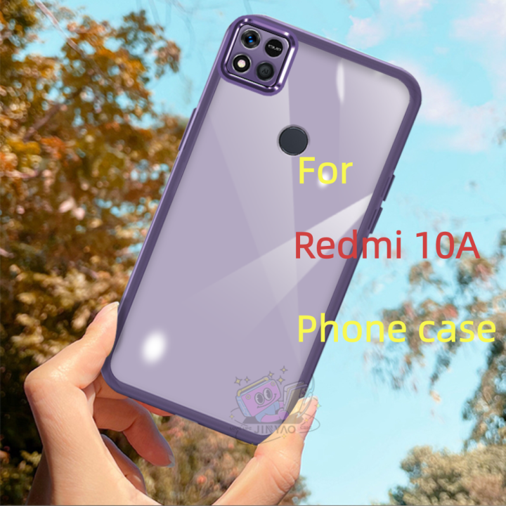 【Personality】 For Redmi 10A Phone case transparent Lens protector Fall ...