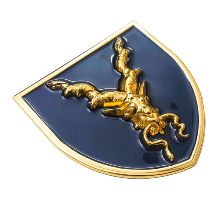 1pc MARKHOR big metal marka (logo) for all cars white nut bolts fitting ...