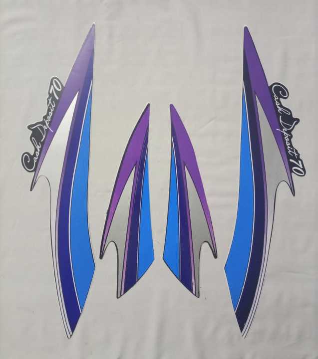 Tanki Tapa Sticker 2007 Model Honda 70 ( COMPLETE SET ) | Daraz.pk