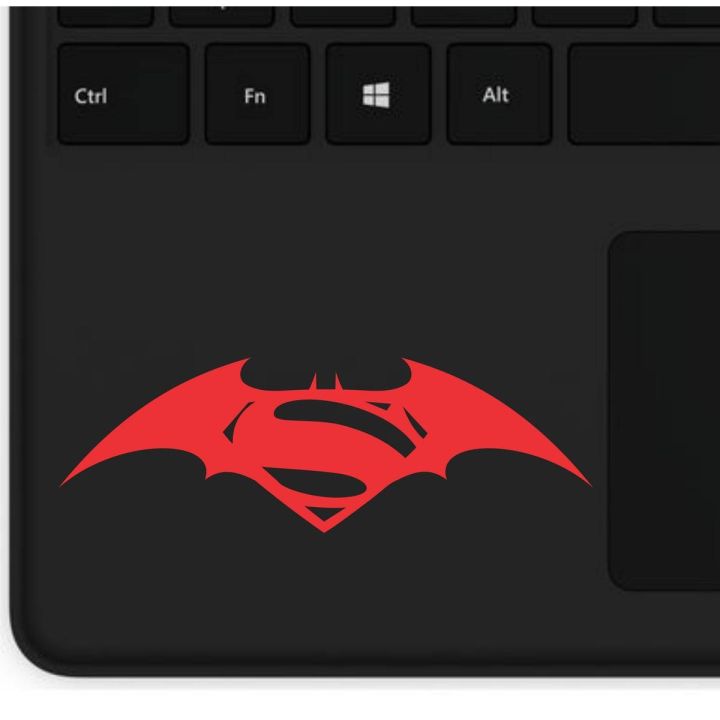 Batman Superman mix Logo Decal Skin for Trackpad Vinyl Sticker or Car ...