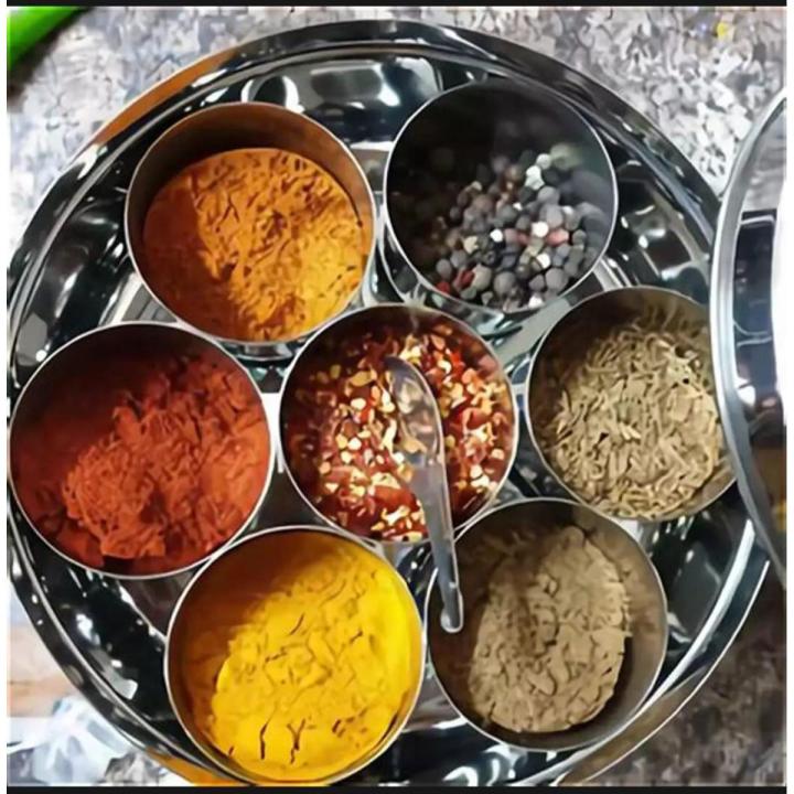 9 inch MT steel Masala daba dry fruit box accessory container | Daraz.pk