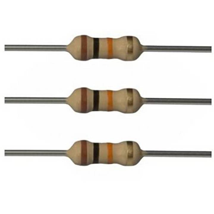 Pack Of 25 - Carbon Resistors 10K Ohm Resistance - 1/4W | Daraz.pk