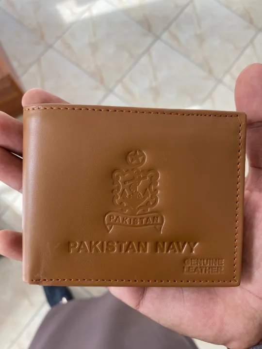 COW LEATHER WALLET / PAKISTAN NAVY WALLET / NAVAL ITEMS / STYLISH AND ...