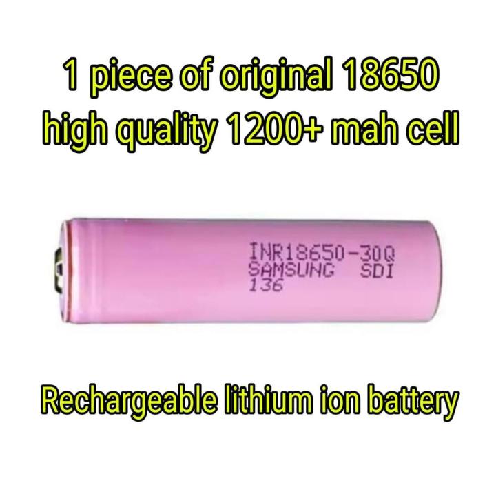 18650 lithium ion cell 3.7 volt to 4.2 volt rechargeable battery tested ...