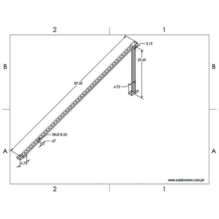 Solar Panel Galvanized Stand L2 | Daraz.pk
