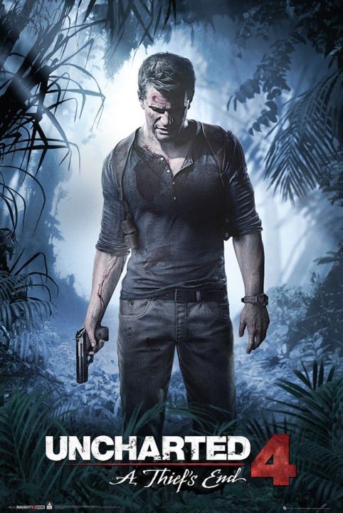 Set of 5 Uncharted game aesthetic design a4 size vinyl sticker posters ...