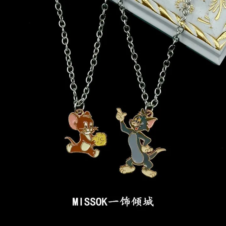 【Countdown Deal！】Tom Jerry Necklace Cheap Cartoon Standing Tom Cat ...
