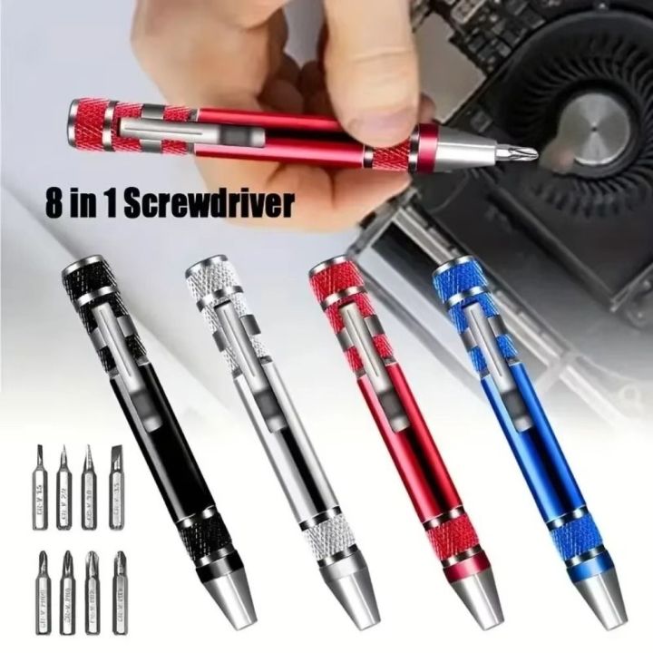 Durable 8 In 1 Mini Screwdriver Pen Pocket Precision Phone Repair Hand ...