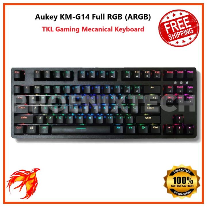 Au key KM G14 FULL RGB (ARGB) TKL 87 Keys Mechanical Gaming Keyboard ...