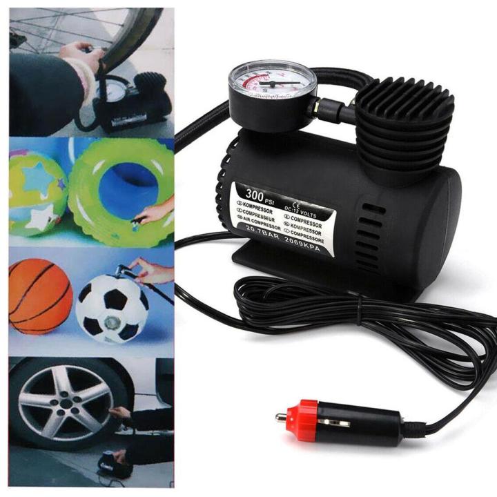 Air Compressor Car Portable Mini Electric Air Compressor Kit for Ball ...