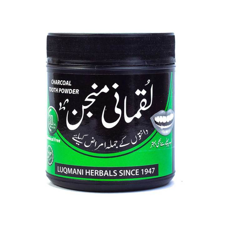 Luqmani Manjan Charcoal Tooth Powder | Daraz.pk