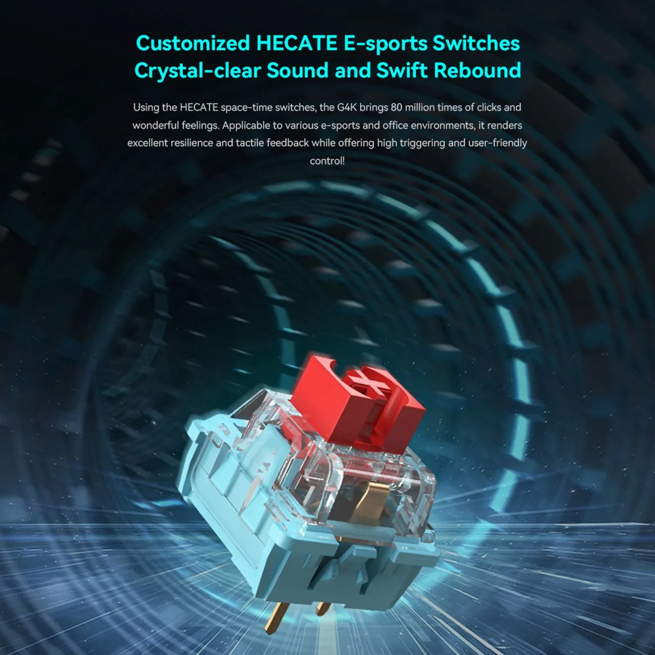 Edifier Hecate G4K Premium Gaming Mechanical Keyboard - Three-Mode Connectivity, Gasket Mounted ...