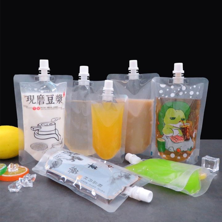 Stand up Portable Plastic Squeezable Leak Proof Refillable Juice ...