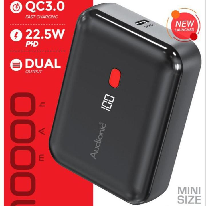 Audionic TESLA T-10 (10,000) MAH POWERBANK | QUICK CHARGING | HIGH ...
