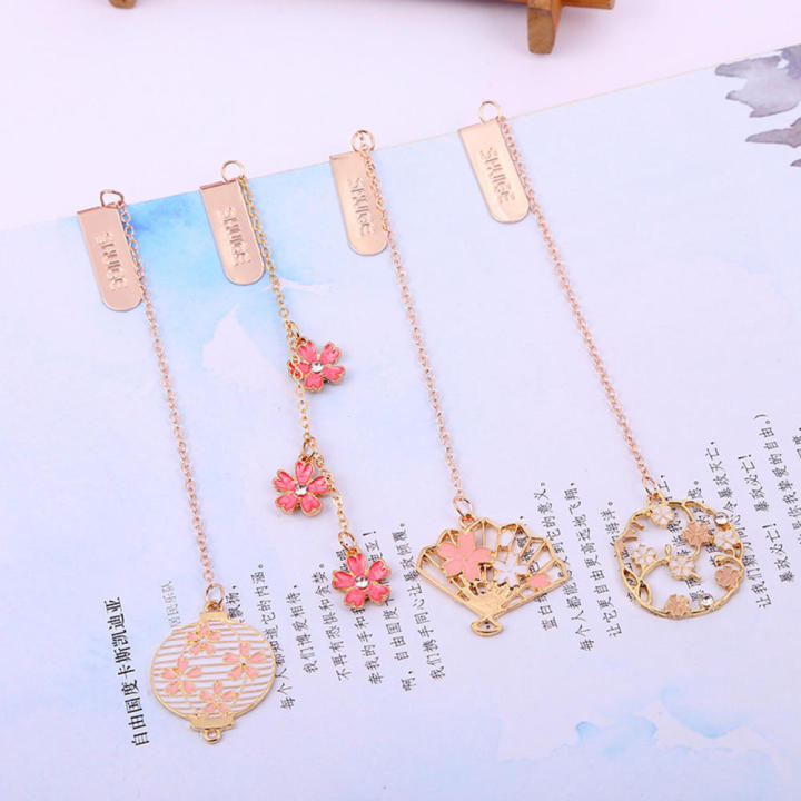 Stationery Bookmark Flower Metal Bookmark Cute Book Mark Cute Metal ...