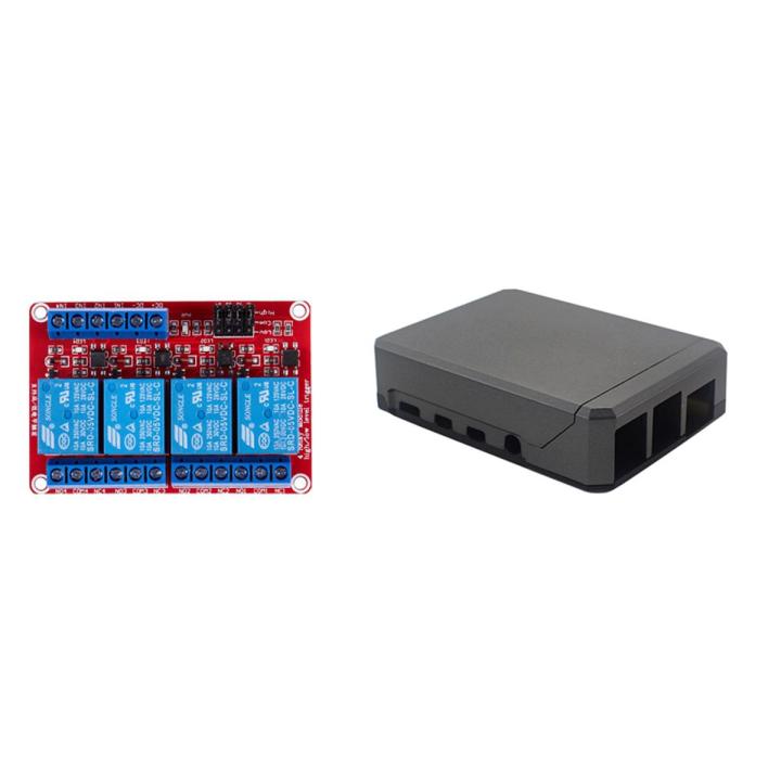 5V High / Low Level with Trigger Opto-Isolator 4 Channels Relay Module ...