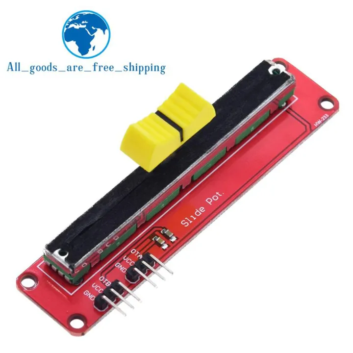 TZT Slide Potentiometer 10K Linear Module Dual Output for Arduino AVR ...
