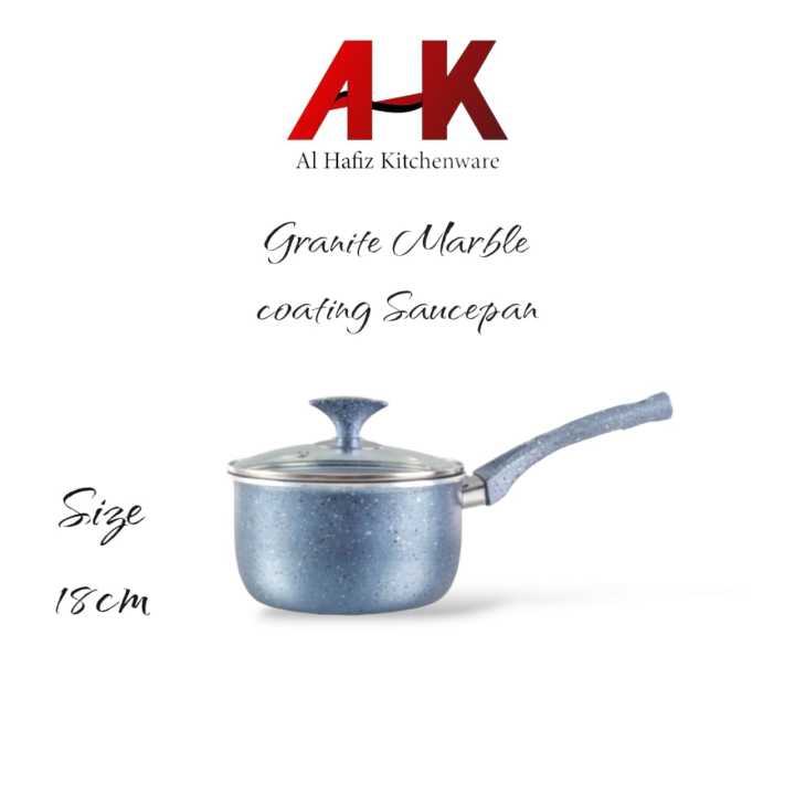 Granite Marble Coating Non Stick Saucepan 18cm (Granite Marble Coating ...