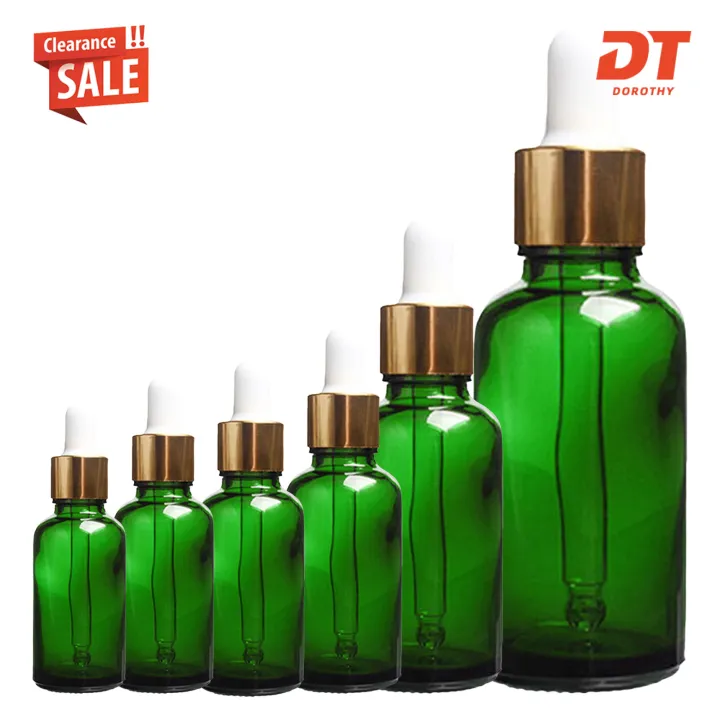 DT(Clearance price) Essential Oil Volatile Liquid Dropper Bottle Green ...