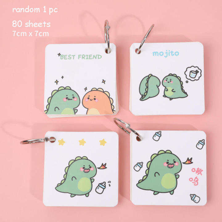 Combinable Study Cards Mini Lined Memo Pad DIY Bookmark Blank Index ...