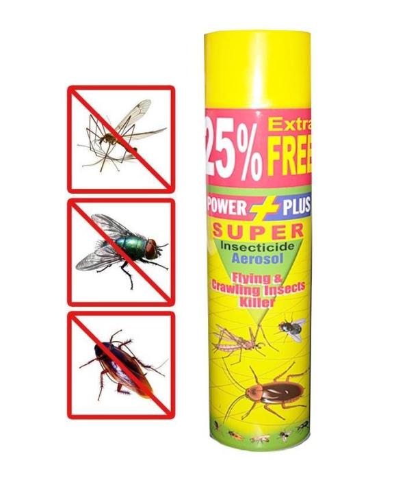 Power Plus Super Insecticide Aerosols Flying Spray Killers For ...