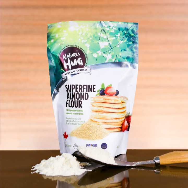 NATURE’S HUG SUPER FINE Almond Powder FLOUR GLUTEN FREE – 454GM | Daraz.pk