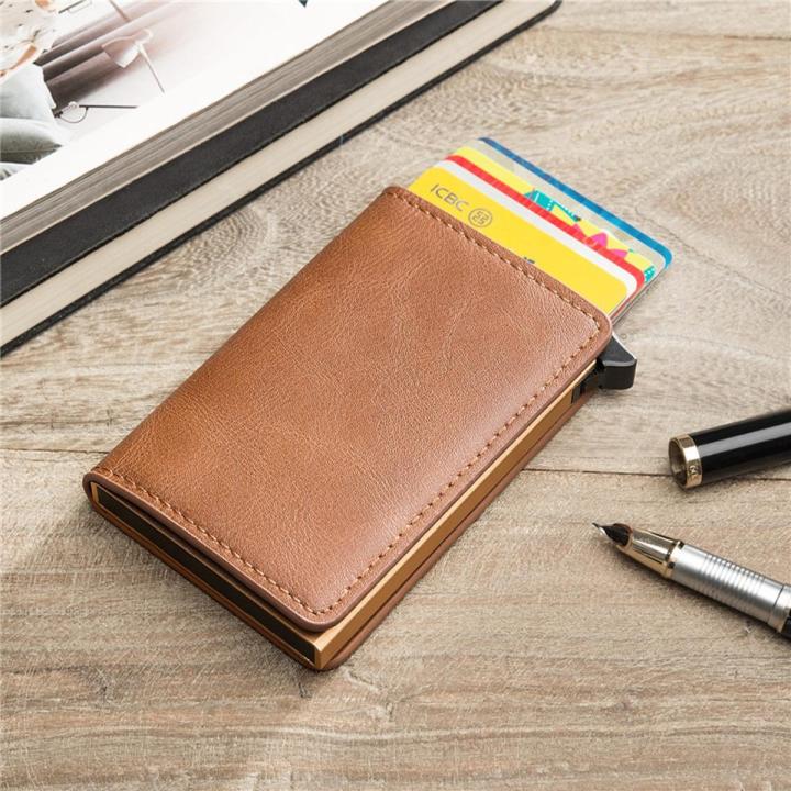 ZOVYVOL 2022 New Men's Wallet Card Box Protector Safety Wallet Men ...