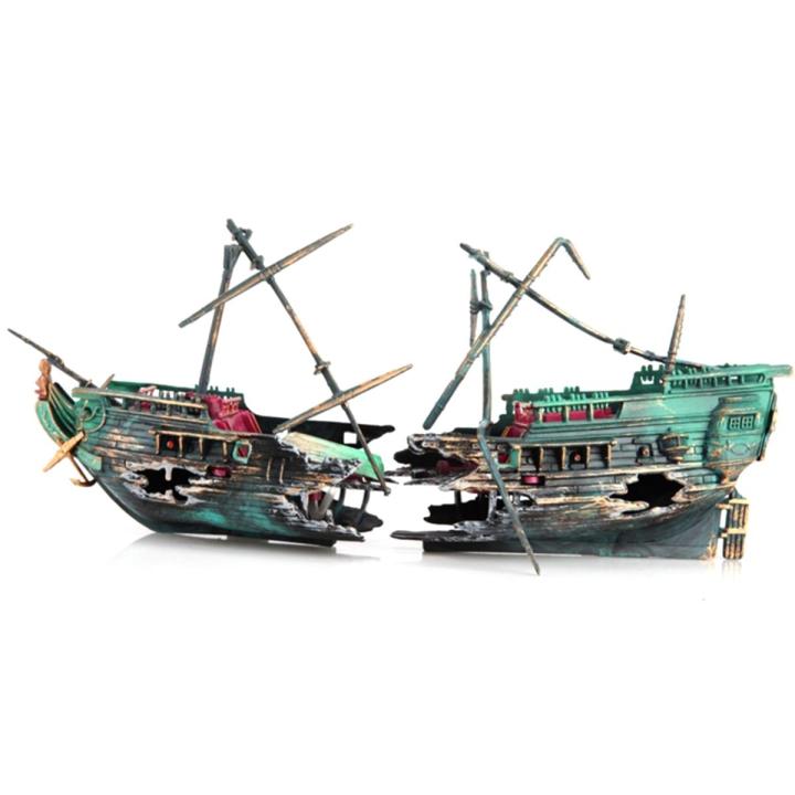 Shipwreck Decor Universal Fantastic Aquarium Sunken Ship Decor | Daraz.pk