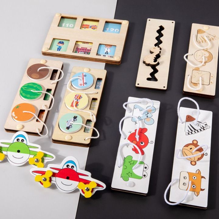 Kids Toy Montessori Busy Board DIY Puzzle Toy Hand Grasping Switch ...